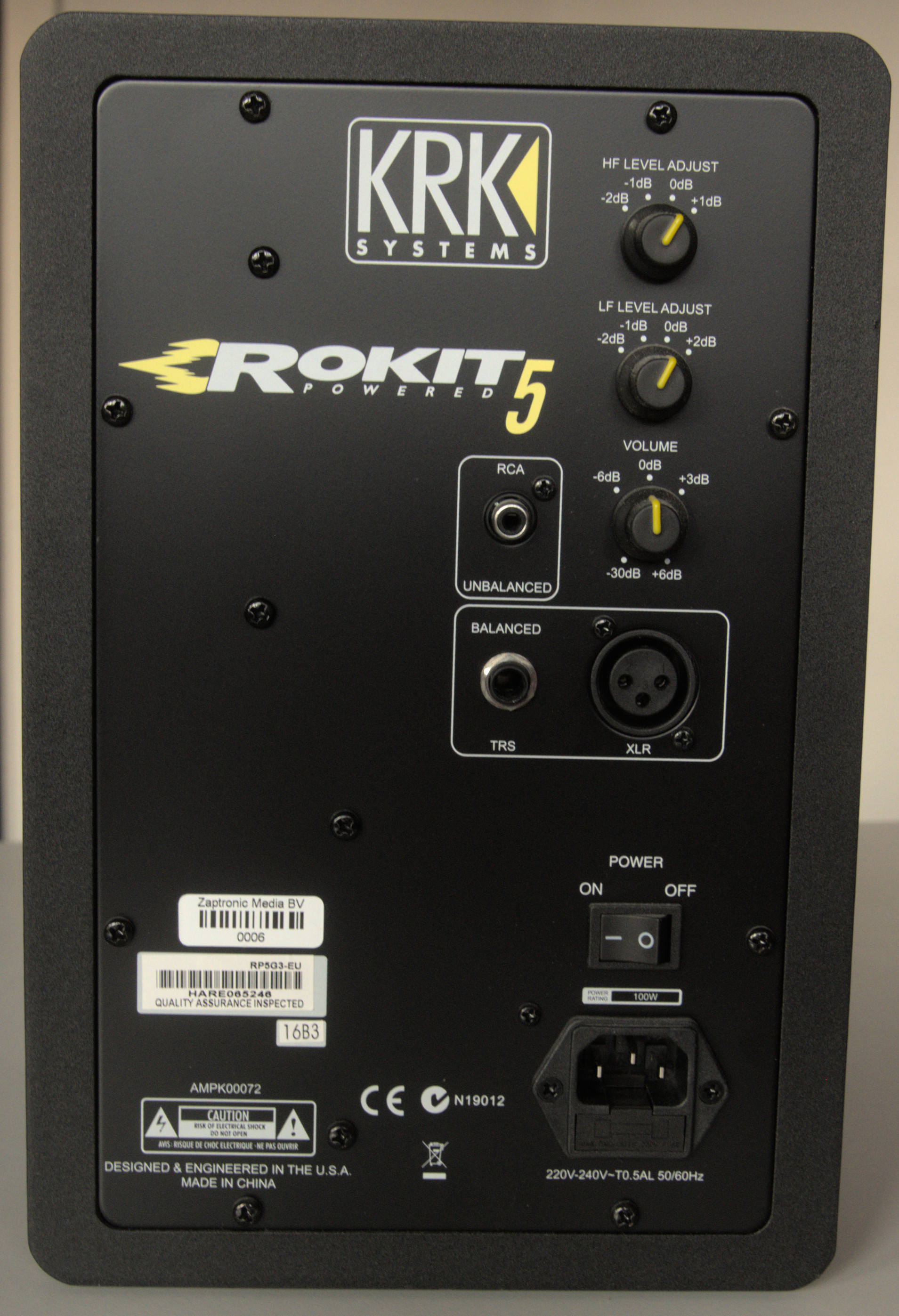 KRK Rokit 5 with preamp and subwoofer